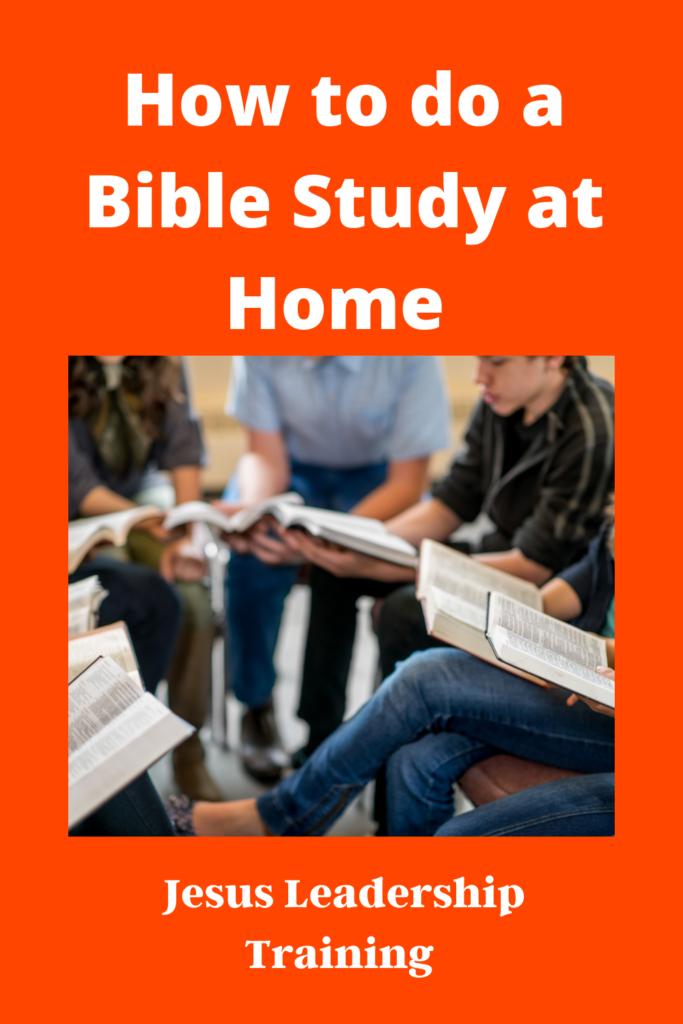 How to do a Bible Study at Home