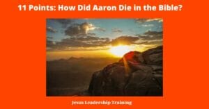 11 Points: How Did Aaron Die in the Bible? (2024)