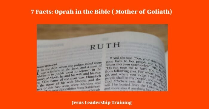 7 Facts: Oprah in the Bible ( Mother of Goliath) - Jesus Leadership ...