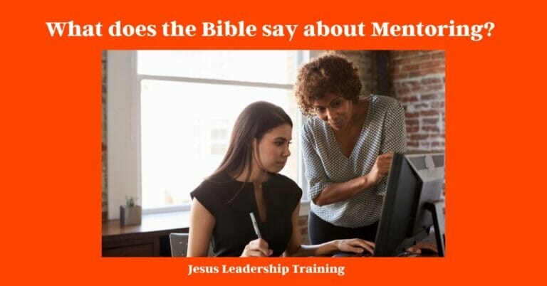 What does the Bible say about Mentoring (2024)