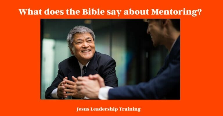 What does the Bible say about Mentoring (2024)