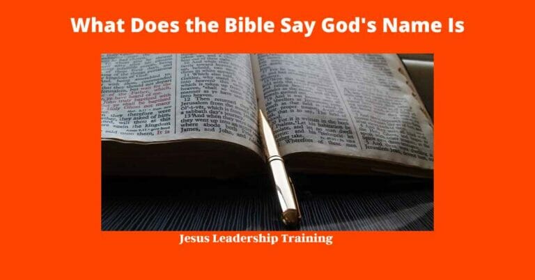 What Does the Bible Say God's Name Is | God | Means | Names | PDF